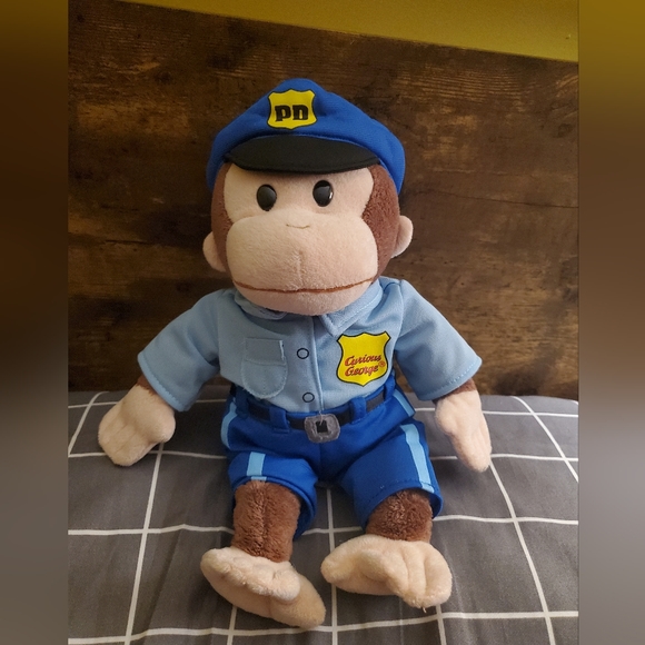 Gund | Toys | Curious George Police Officer 2 Plush Universal Studios ...